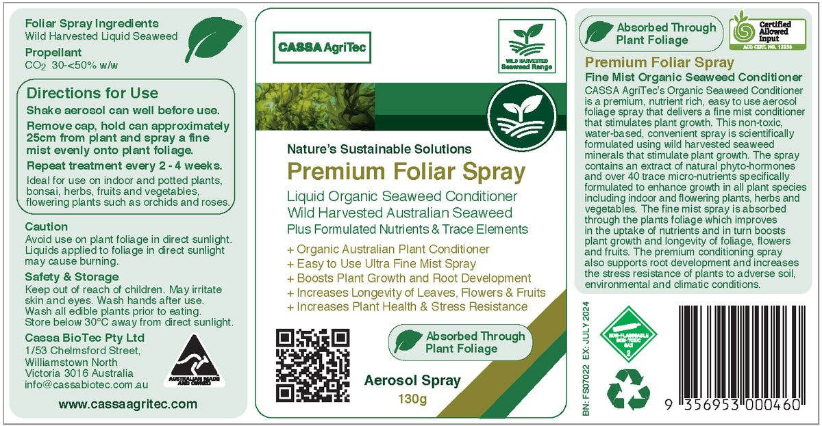 Foliar Spray (Box of 24) – CASSA AgriTec